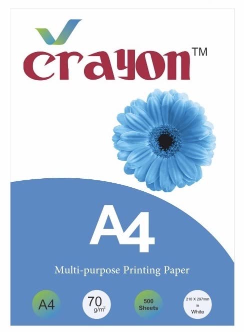 Crayon 70 GSM A4 Paper - 500 Sheets Pack of 4 REEMS : Amazon.in: Office ...
