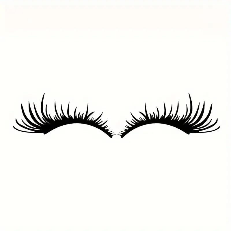 Enteek 2 Pair Set Car Headlight Eyebrow Vinyl Universal Pattern Car ...