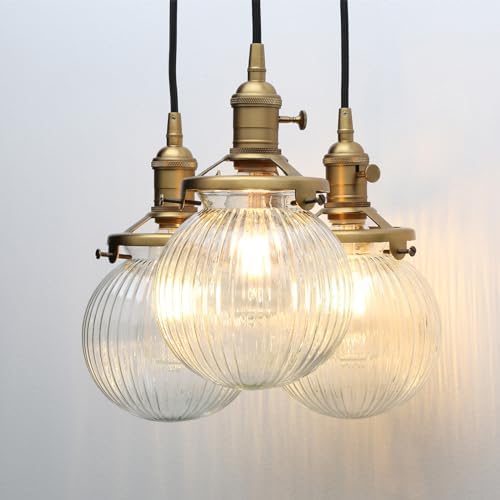 Yosoan Lighting Industrial Modern Vintage Chandelier Loft Bar 3 Way ...