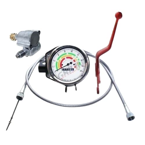 FORDSON MAJOR TACHOMETER TACHO REV COUNTER HOURS HAND THROTTLE FITTING ...