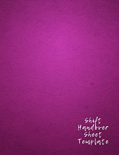 Shift Handover Sheet Template Daily Staff Management Logbook Template 9480