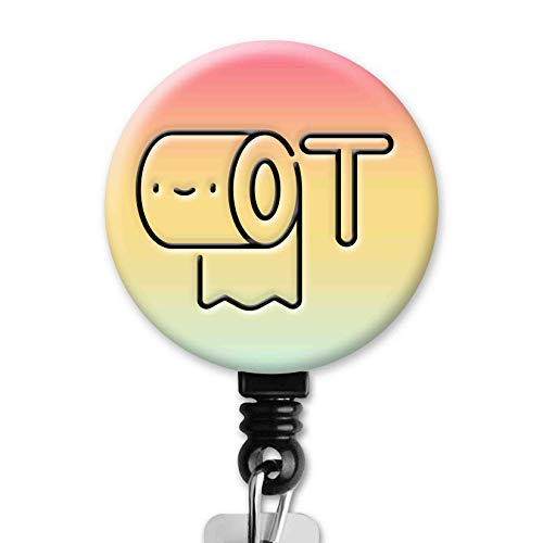 Amazon.com: Cute Toilet Paper OT Occupational Therapy Retractable Badge ...