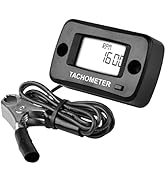 Yooreal Digital Inductive Tachometer with Hour Meter,RPM Gauge Meter ...