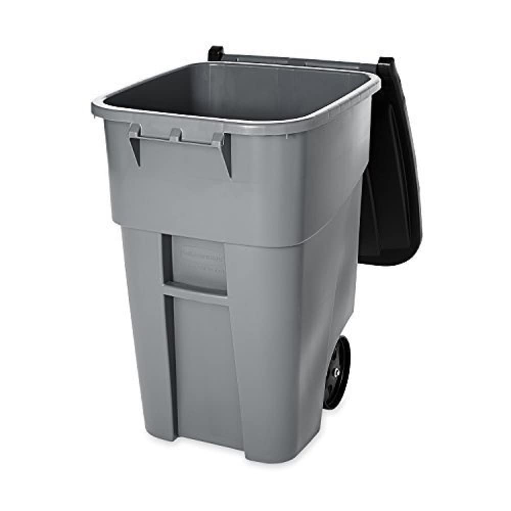 Rubbermaid Commercial Products Brute Rollout Trash/Garbage Can/Bin with ...