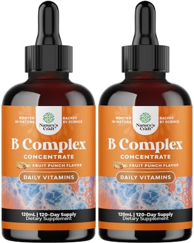 Amazon.com: Vegan Vitamin B Complex Liquid - 9-in-1 Liquid B Complex ...