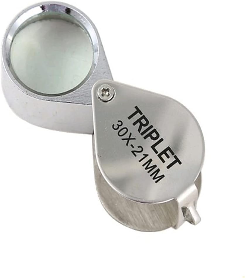 Amazon.com: Generic 30X21mm Triplet Loupe Jeweller Magnifying Glass ...