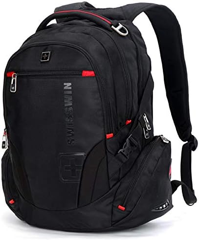 SWISSWIN Swiss Waterproof Business Backpack Travel Backpack College ...