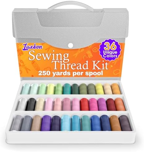 Amazon.com: 36 Bright Colors Sewing Thread Set - 250 Yards Spool Thread ...
