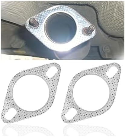 2PCS Car Exhaust Gasket, Ultra Seal 2-Bolt 2.5-Inch Exhaust Flange ...