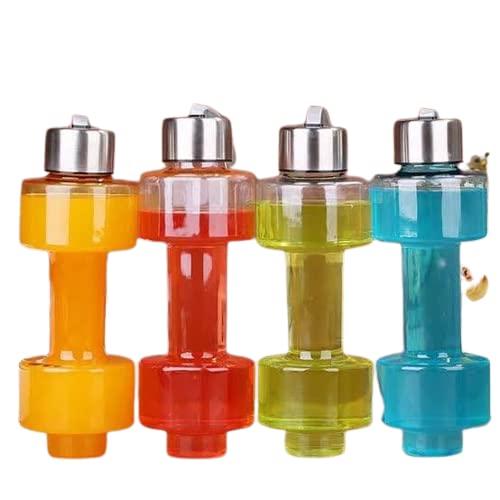 Unbreakable Dumbbell Shape Plastic Gym Water Bottle Dumble Shape with ...