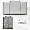 Amazon.com: JIMUOO Fireplace Screen Stand Alone, 3-Panel Wrought Iron ...
