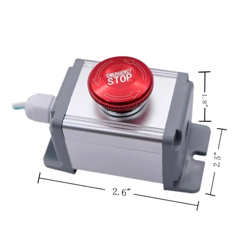 Snapklik.com : YQBOOM 22mm Stainless Steel Metal Latching Emergency ...