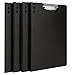 BOMKEE A4 Foldover Clipboard (4 Pack), Foldable Clipboards File Folder ...