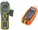 General Tools 4-in-1 Pin/Pinless Combo Moisture Meter + Klein Tools ...