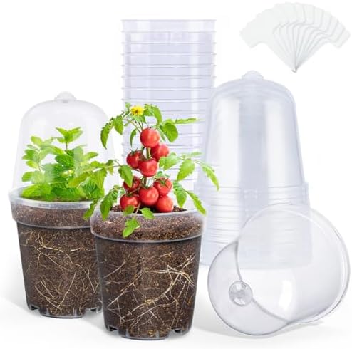 Amazon.com: homenote Clear Nursery Pots for Plants,5 Inch Plant Pot for ...
