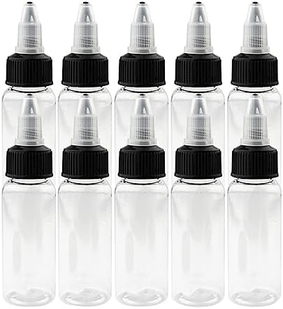 Magicrose 6x 50ml Plastic Boston Squeeze Bottles,Empty Dispensing ...