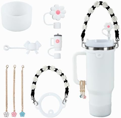 Amazon.com: Stanley Cup Accessories Set - Includes 1 Pcs Handle Strap ...