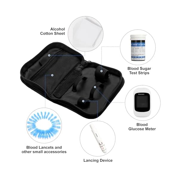 GENCAM Diabetes Supply Case, Diabetic Organizer Carrying Travel Case ...