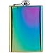 Premier Housewares Hip Flask, Rainbow, 8oz, Stainless-Steel, Multi ...