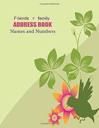 Friends + Family Address Book Names And Numbers: Big Print Extra Large ...