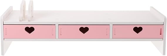 Amazon.com: 1pc Monitor Stand with Pink and White Computer Riser ...