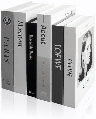Amazon.com: 4 Pack Faux Books for Decoration, Ediactcyl Modern Fashion ...