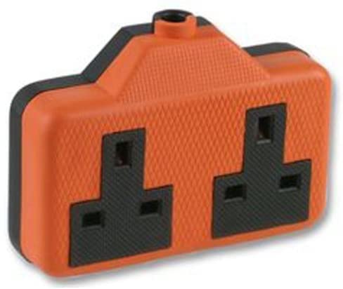 Heavy Duty Electrical Re-Wireable Rubber Block Extension Socket ...