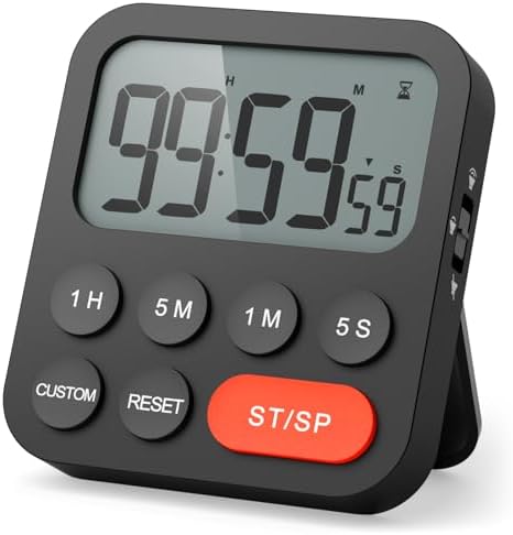 ThermoPro TM02 Digital Kitchen Timer with Dual Countdown Stop Watches ...