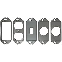 Sealproof 1-Gang Vertical Weatherproof Outdoor Metal Flat Outlet Cover ...