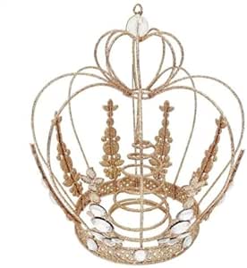 Amazon.com: Stunning Gold Crown Tree Topper Christmas Decoration 9 ...