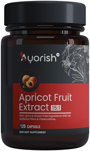 Amazon.com: Ayorish Apricot Capsule 15:1 (120 Veg Capsules) 1000 mg ...