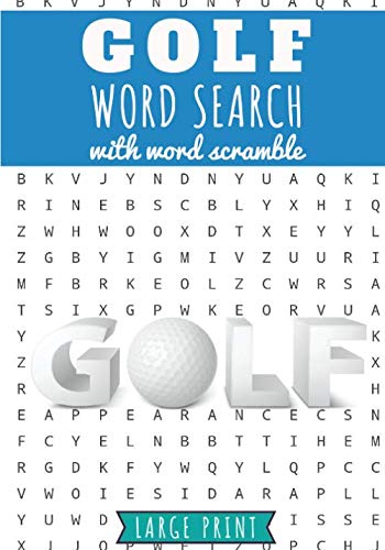 Golf Word Search: Practice Workbook For Adults | 60 Puzzles of Word ...