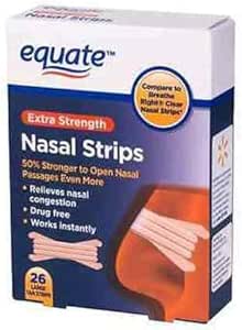 Equate Extra Strength Large Nasal Strips, 26 count, Instant Relief ...