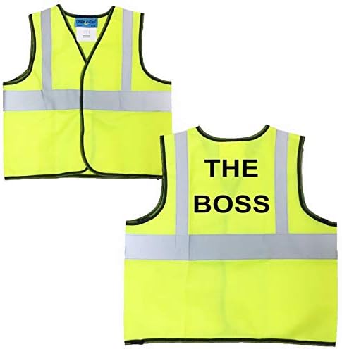 Childrens High Visibility Vests Waistcoat Jacket Hi Vis Safety Grandad ...