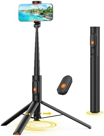 Amazon.com: 59" Automatic Phone Tripod, Extendable Selfie Stick for ...