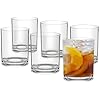 Amazon.com | HIGIINC 12oz Plastic Drinking Glasses Set of 6, Reusable ...