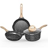 Amazon.com: JEETEE Pots and Pans Set Non Stick Induction Cookware Sets ...