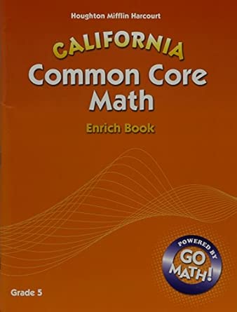 Amazon.com: Houghton Mifflin Harcourt Common Core Math California ...