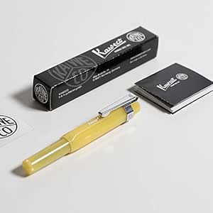 Kaweco - Pluma estilográfica deportiva esmerilada Sweet plátano, punta ...