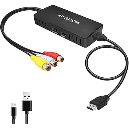 AIFHDAUF Convertitore da scart a HDMI, convertitore da RCA a HDMI, HDMI ...