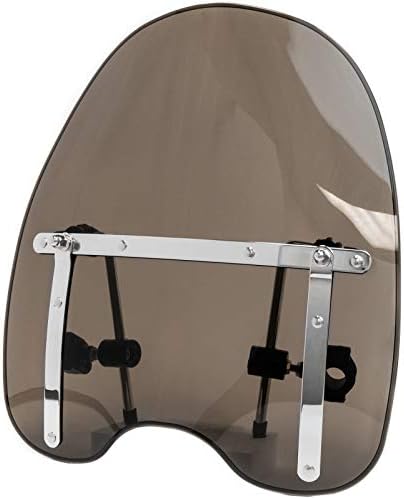 Krator Universal Clear Motorcycle Windshield for 7/8" or 1" Handlebars ...