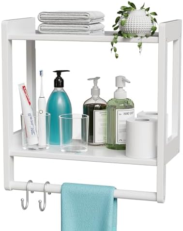 Amazon.com: ELUCHANG Floating Shelves Wall Mounted: Plastic No Drill ...