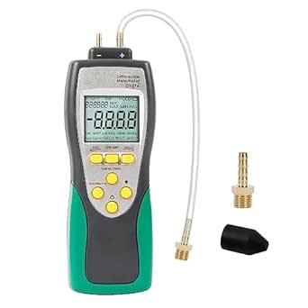 Digital Manometer, Manometer Gas Pressure Tester Dual-Port Manometer ...