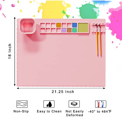 Snapklik.com : Silicone Painting Mat, 21x18 Inch Silicone Craft Mat For ...
