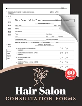 Hair Salon Consultation Forms: 60+ Stylist New Client Intake Forms ...