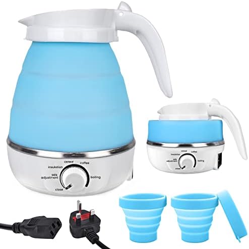 Foldable Electric Kettle, Mini Travel Kettle, Silicone Camping Kettle ...