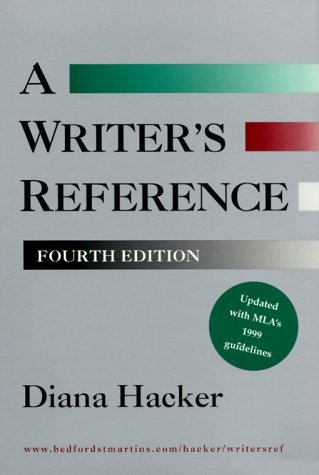 Writer's Reference (with 1999 MLA Update) by Diana Hacker (1999-10-15 ...