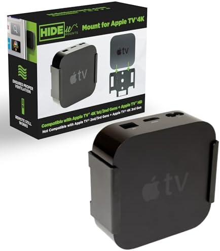 Amazon.com: Behind TV Apple TV Mount, Apple TV Bracket Holder for Wall ...