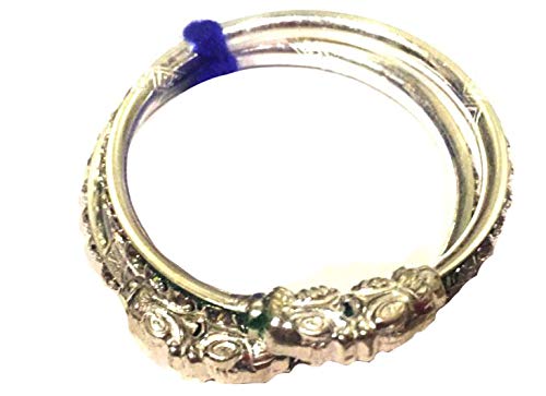 Buy Traditional Silver Bracelet/Kadas for Baby Boys & Girls (12.40gm ...