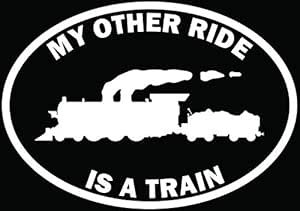 Amazon.com: My Ride Train Locomotive Railroad Car Truck Window Bumper ...
